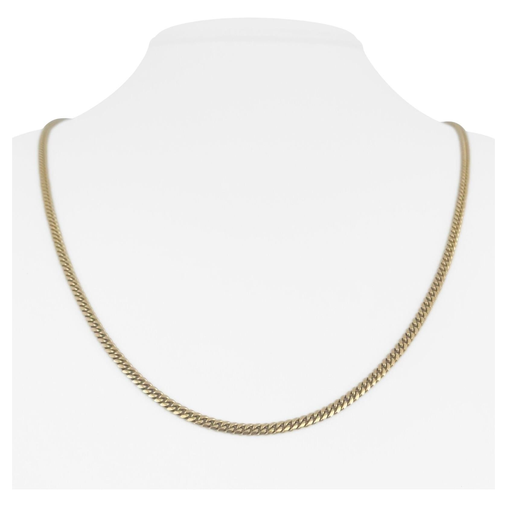 14 Karat Yellow Gold Solid Thin Diamond Cut Rope Chain Necklace, Peru ...