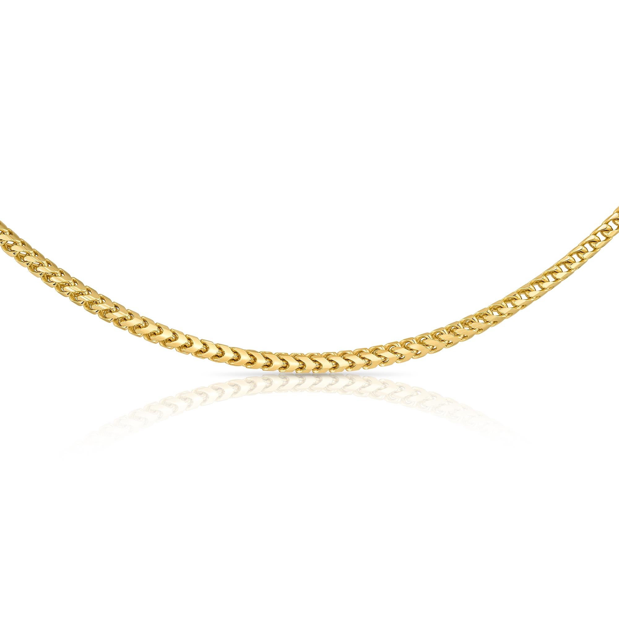 14 Karat Yellow Gold Thick Minimalist Rombo Chain Necklace, Shlomit Rogel For Sale at 1stDibs ...
