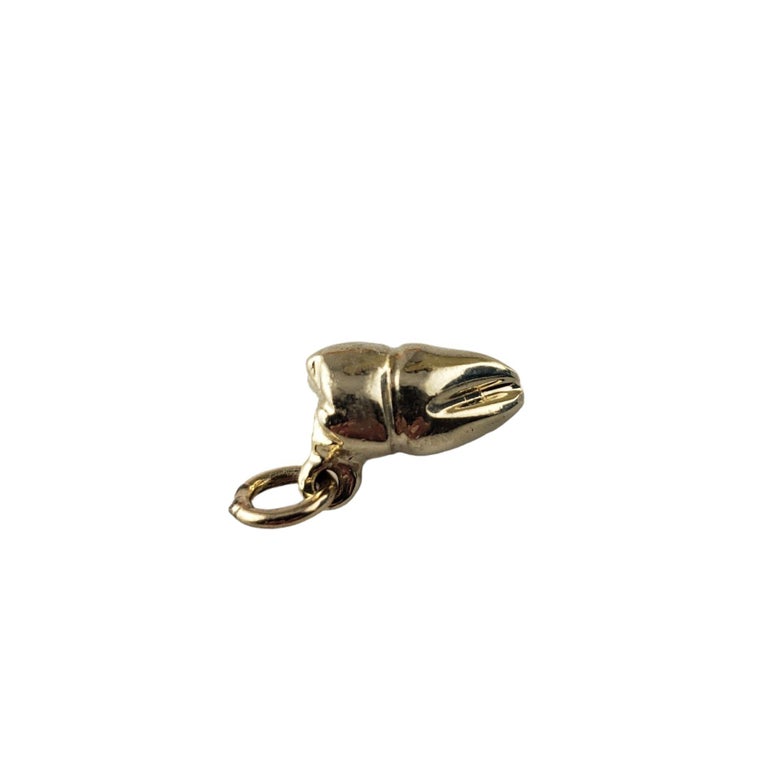 14 Karat Yellow Gold Tooth Charm For Sale at 1stDibs