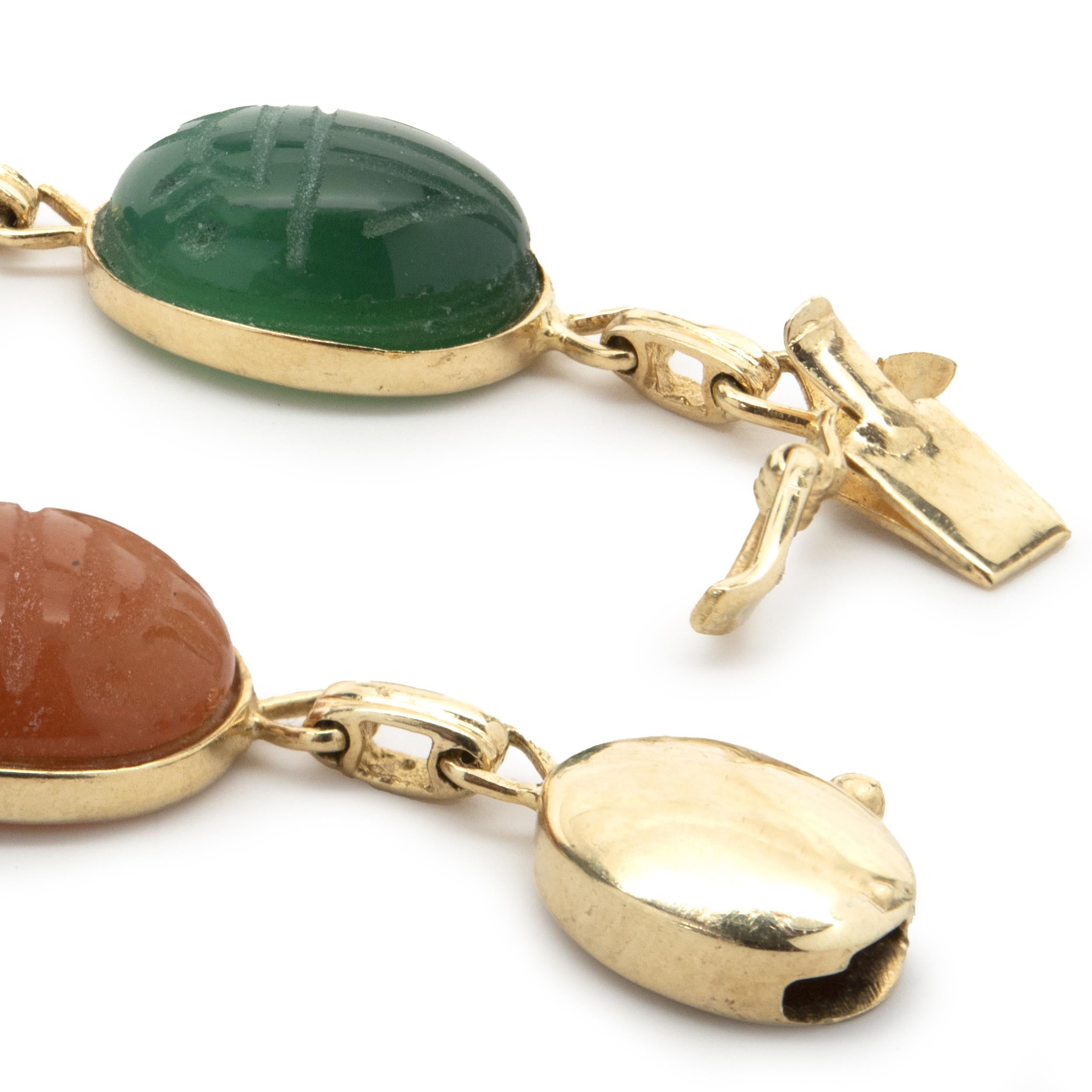 14 Karat Yellow Gold Vintage Scarab Bracelet at 1stDibs | how to tell ...