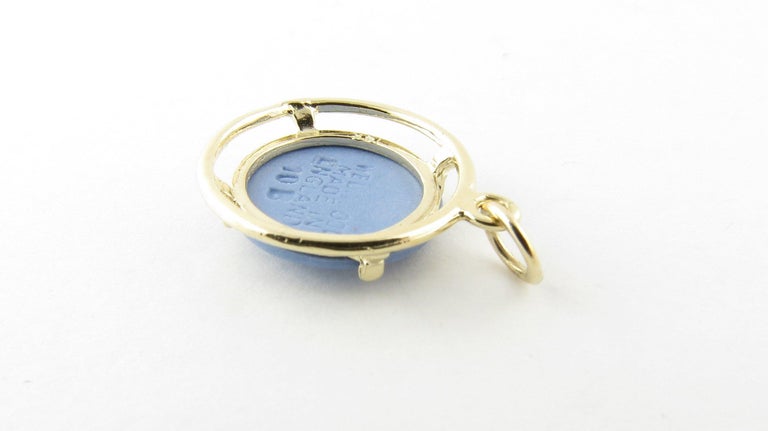 14 Karat Yellow Gold Wedgewood Pendant at 1stDibs | wedgewood pendants