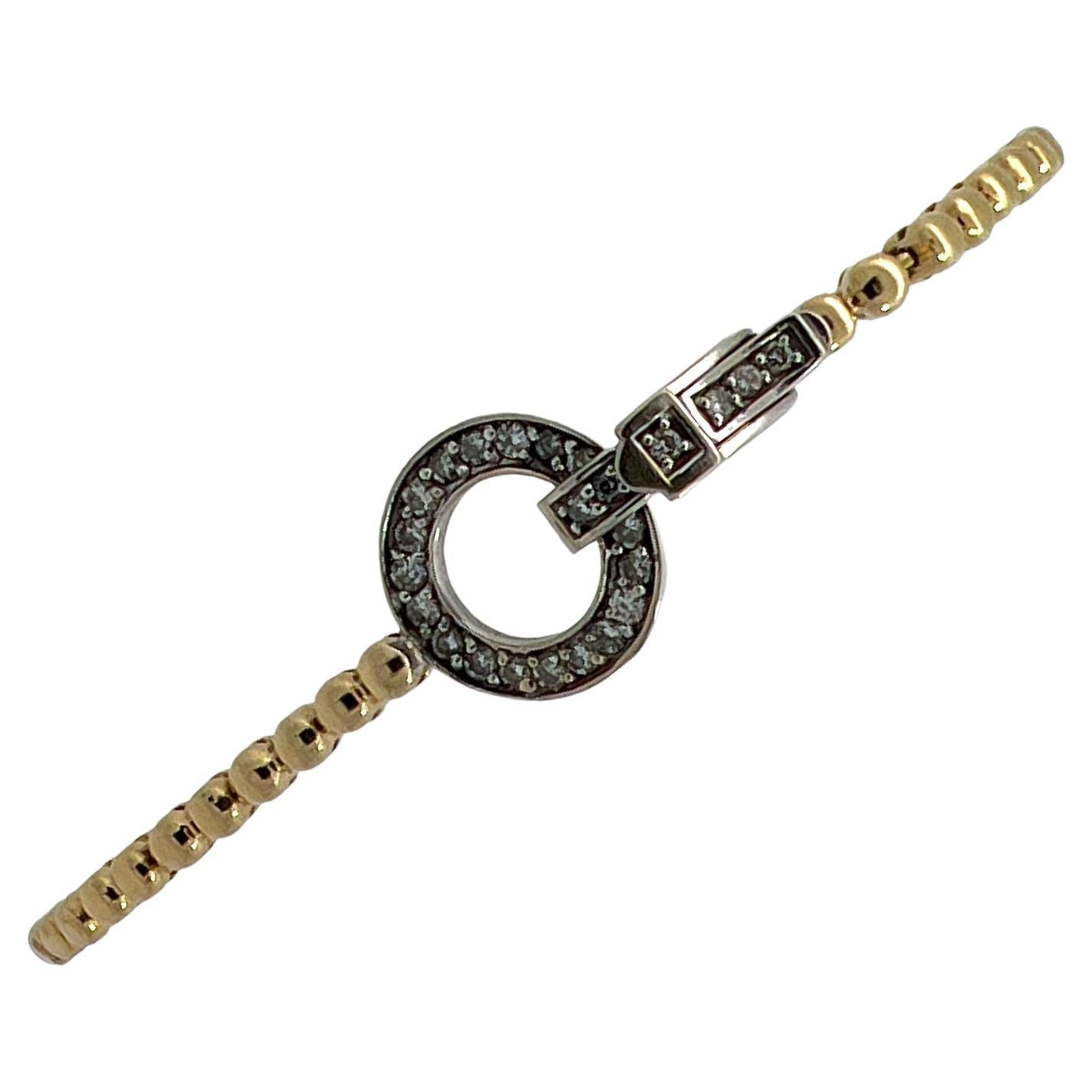 Victorian Gate Link Heart Lock 9 Karat Yellow Gold Vintage Bracelet For ...