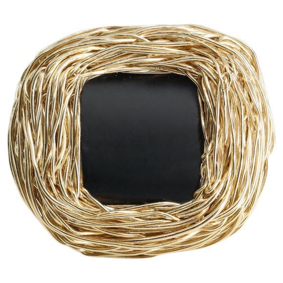 Moonstone One-Off Intricate Woven Artist Statement Ring in 14 K Rose ...
