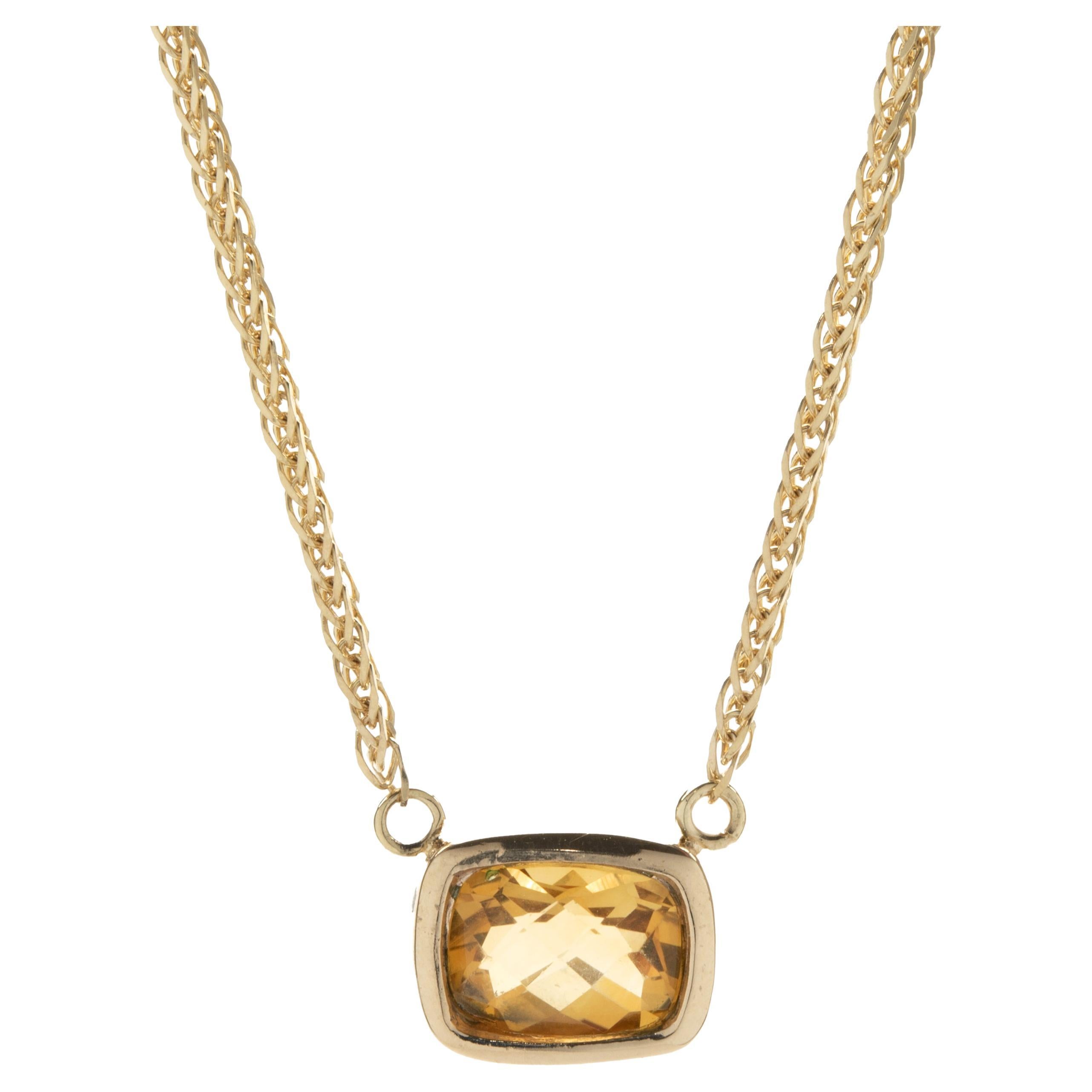 Victorian Citrine Necklace For Sale at 1stDibs