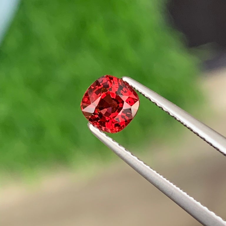 1.40 Carat Loose Burmese Red Spinel Faceted Red Spinel from Myanmar For ...
