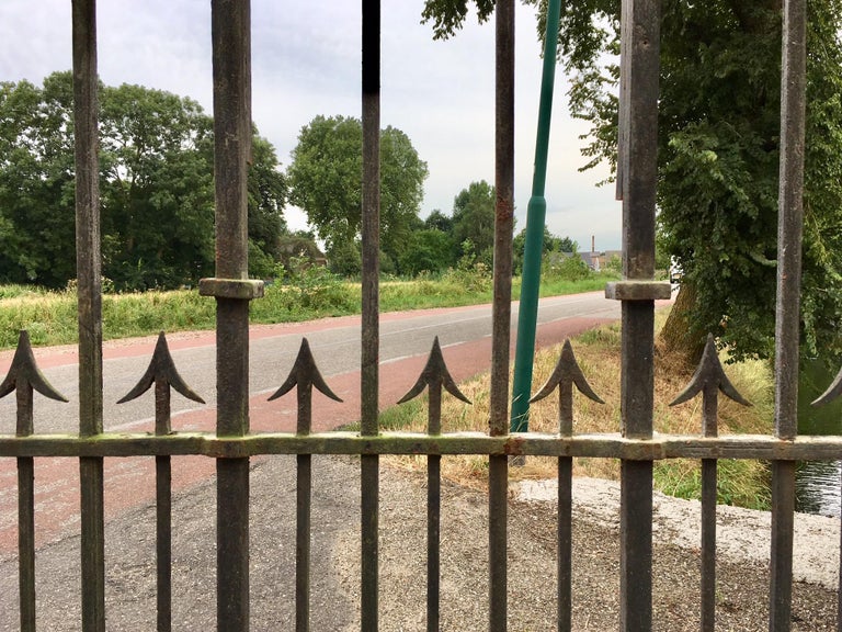 140 meters of Antique Wrought Iron Fencing For Sale at 1stDibs