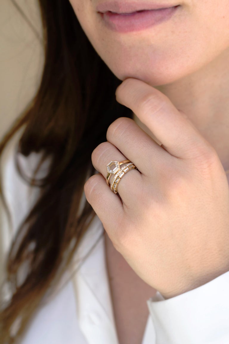 1.41 Carat GIA Certified Portrait Cut Diamond Mounted in an 18 Karat ...