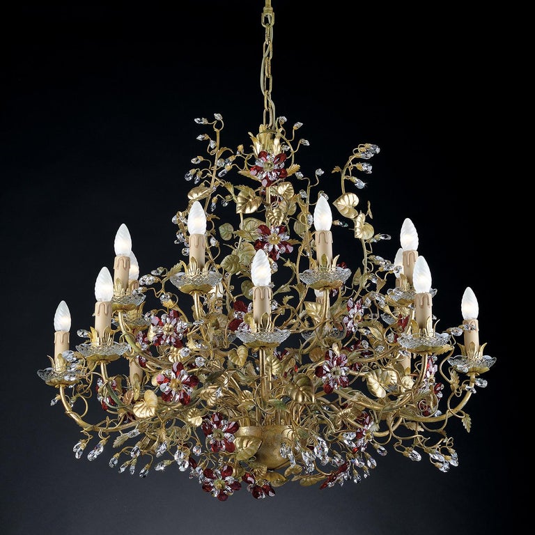 1422 16-Lights Chandelier For Sale at 1stDibs