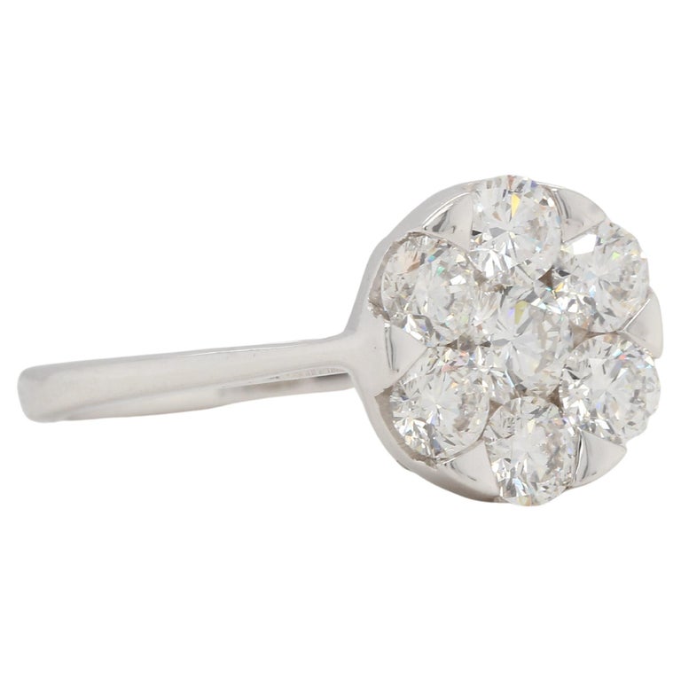 1.45 Carat Diamond Engagement Ring in 18 Karat Gold For Sale at 1stDibs