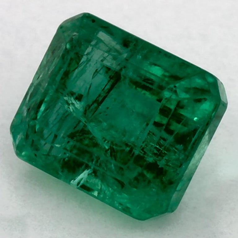 1.45 Carat Natural Emerald Octagon Loose Gemstone For Sale at 1stDibs