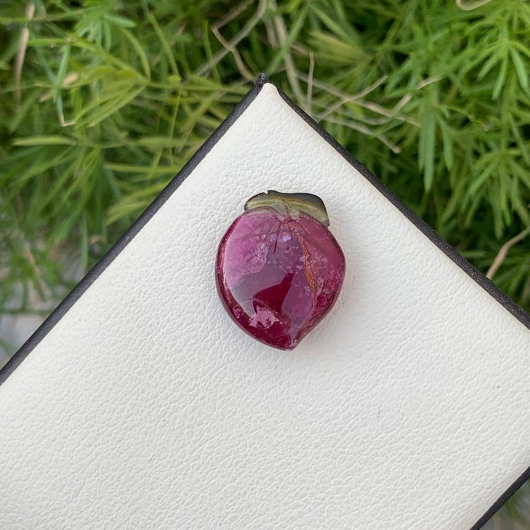 14.50 Carat Faceted Strawberry Shape Watermelon Tourmaline Drilled ...
