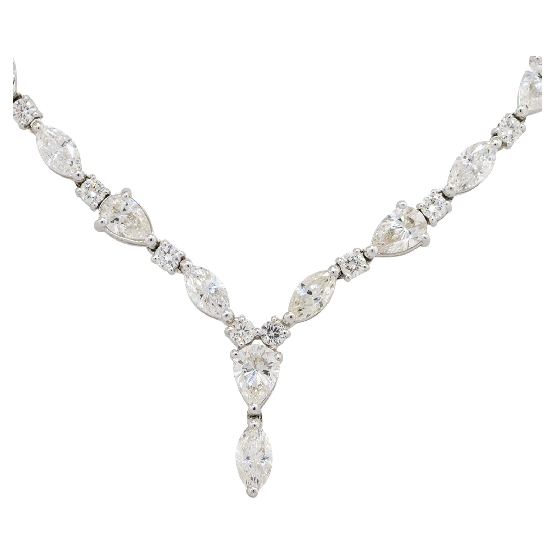 Multi Shape Diamond Necklace For Sale at 1stDibs