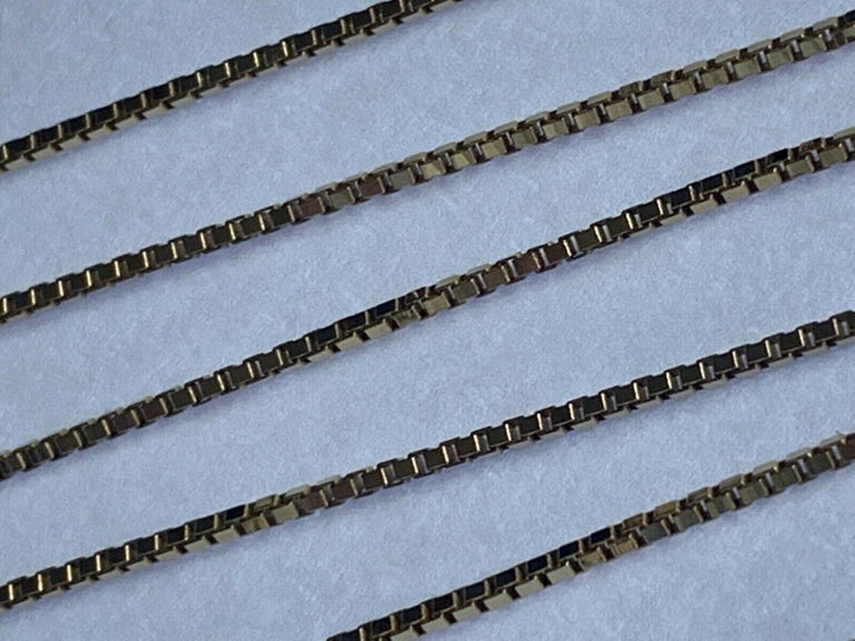 14ct 585 Gold Early Vintage Chain For Sale at 1stDibs