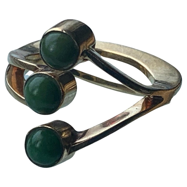 14ct Gold Ring by Jorgen Larsen Stamped JOL 14k at 1stDibs