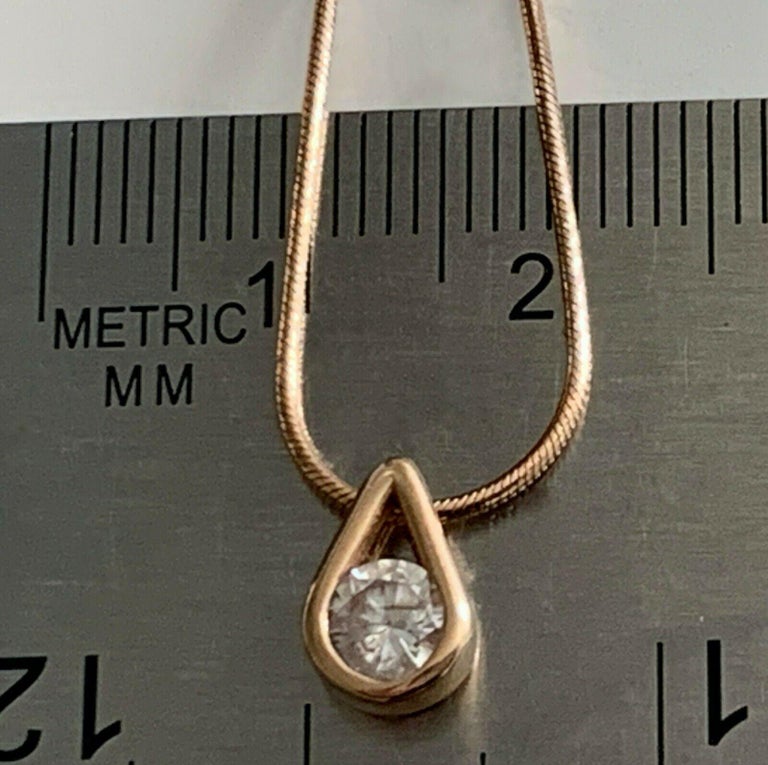 14ct Russian Rose Gold Necklace For Sale at 1stDibs