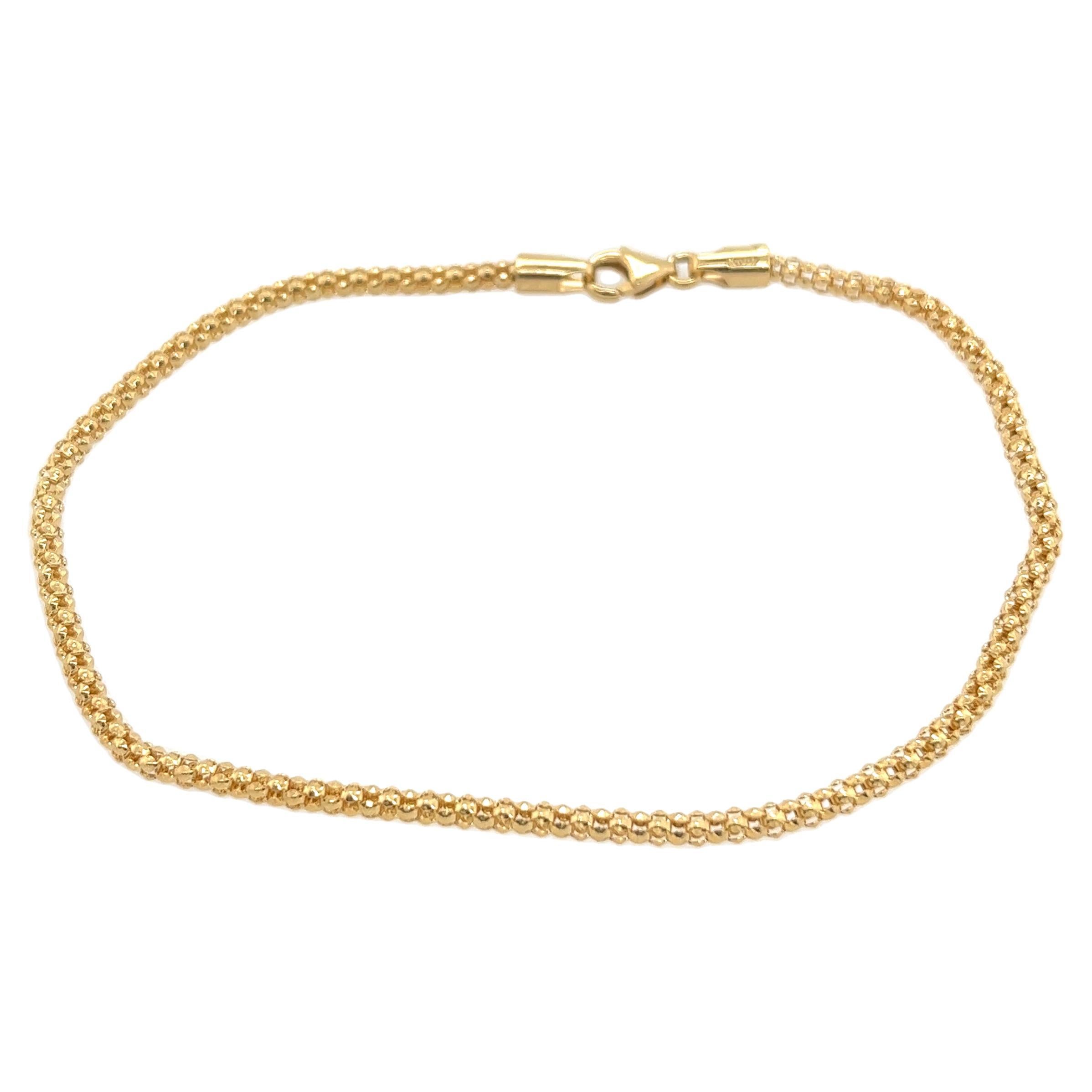 14ct White Gold Chain Bracelet For Sale at 1stDibs
