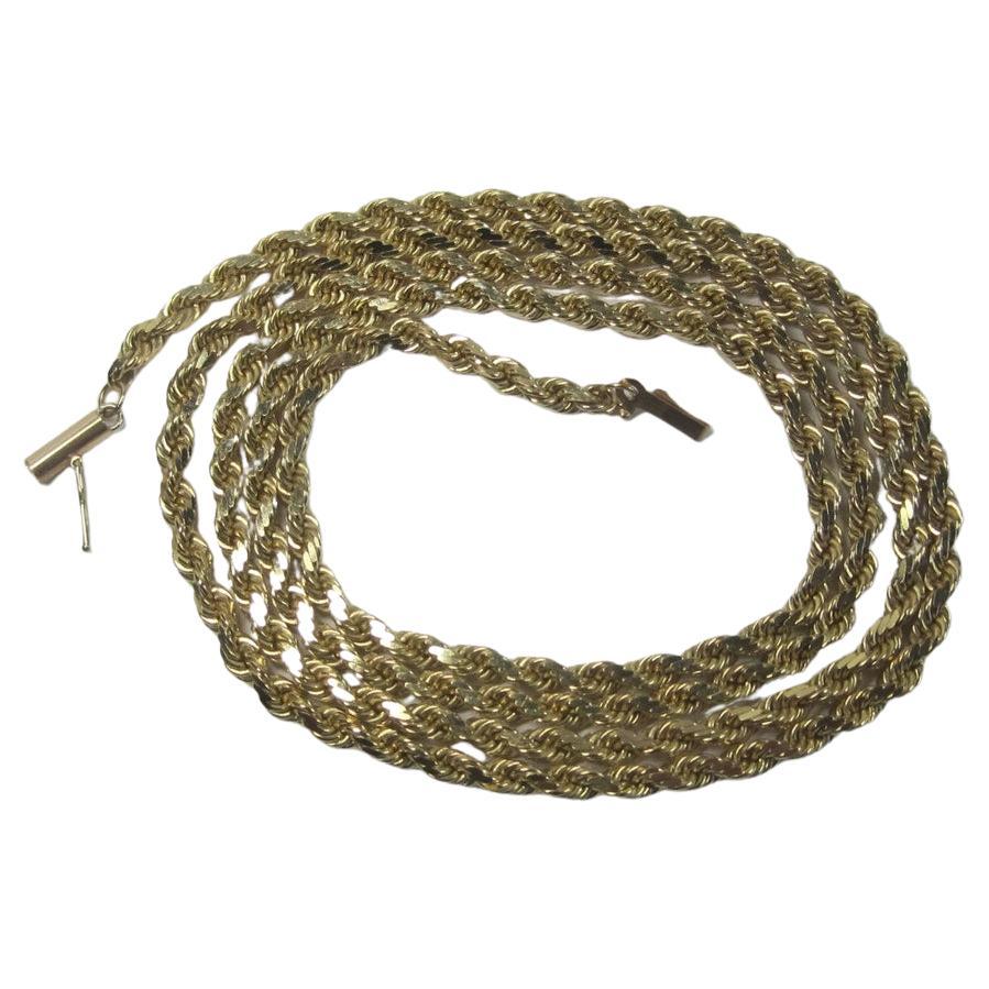 Cartier 18 Karat '750 French' Gold Chain Necklace Estate 34 Gram at ...