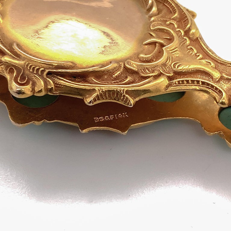 14K Black Star and Frost Turquoise Lorgnette Glasses For Sale at 1stDibs