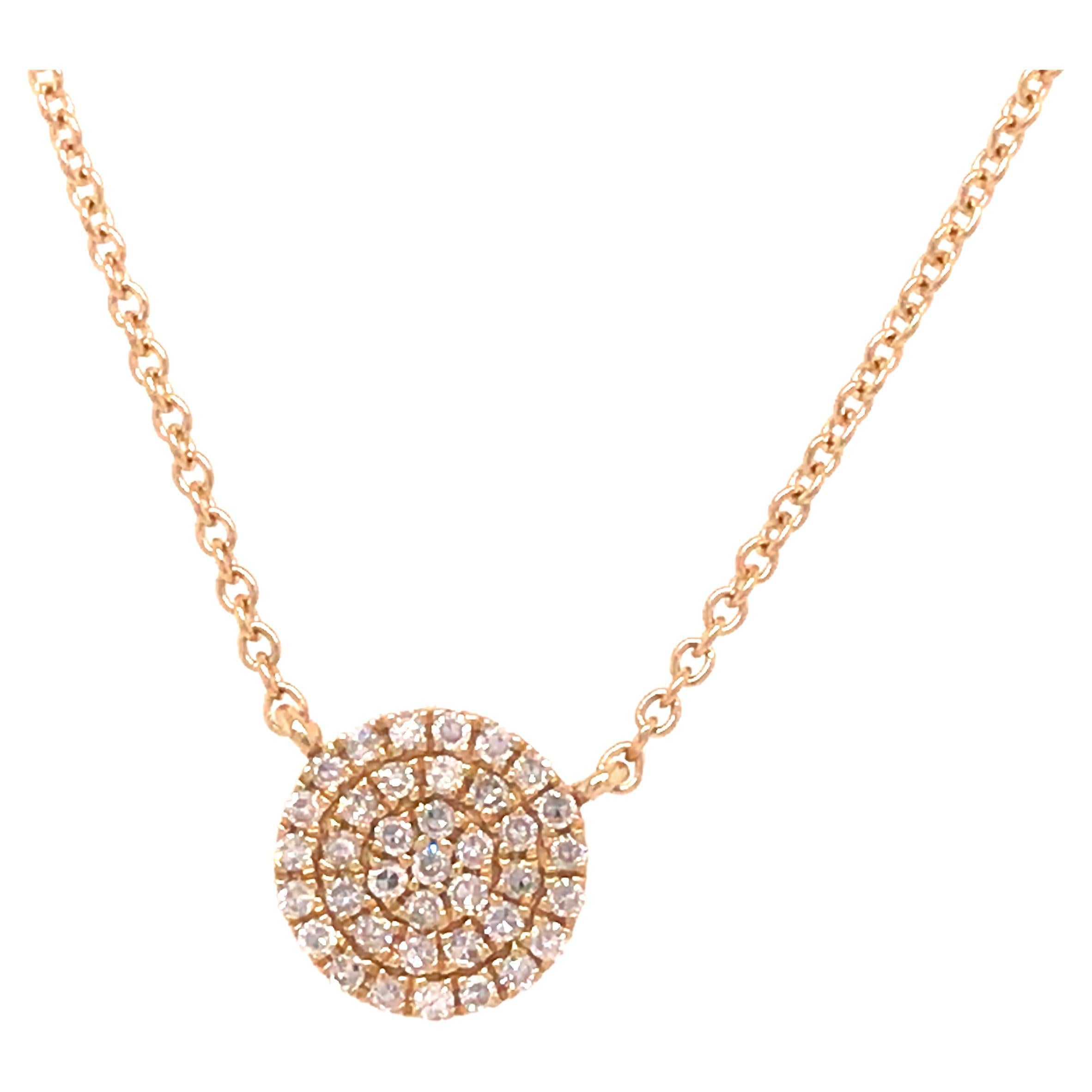 Seven Disc Diamond Necklace at 1stDibs
