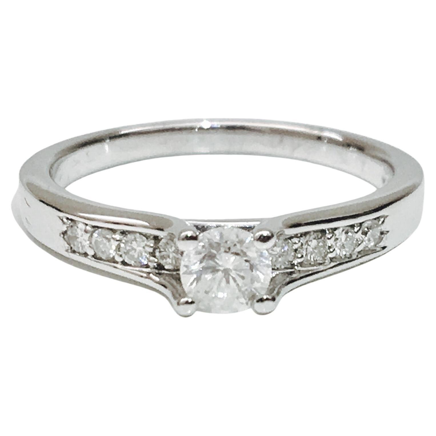 .40 Carat Diamond Yellow Gold Engagement Ring For Sale at 1stDibs | .40 ...