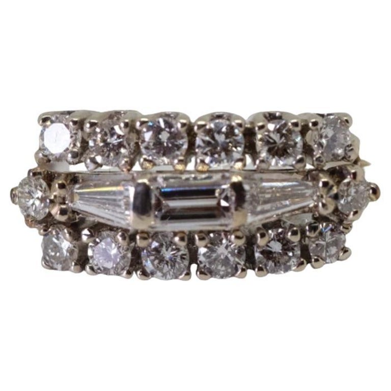 14k Gold 1.5 Ct Diamond Ring For Sale at 1stDibs