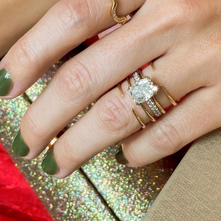 14k Gold AMANDA PEARL Quad Quill Ring For Sale at 1stDibs