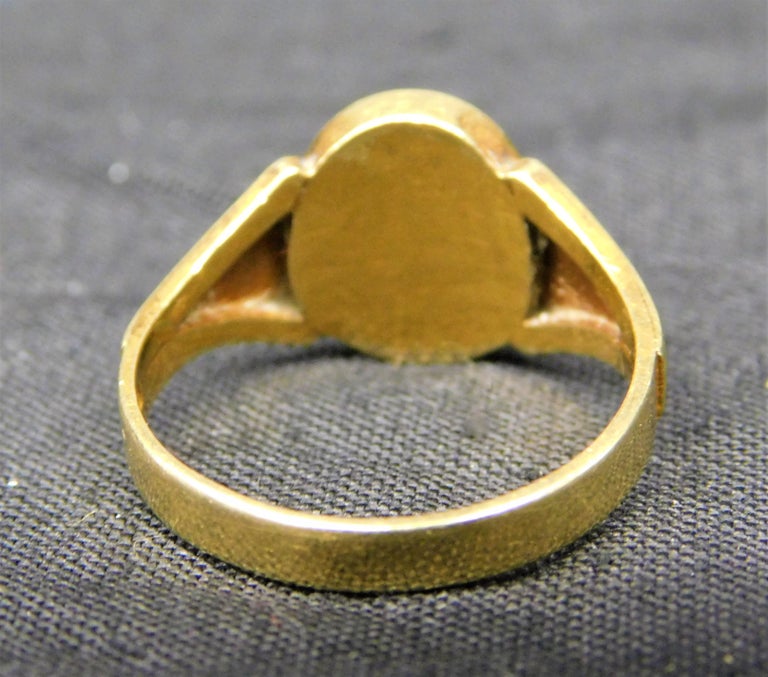14k Gold and Black Enamel Victorian Momento Mori Ring Insert Hair Weave ...