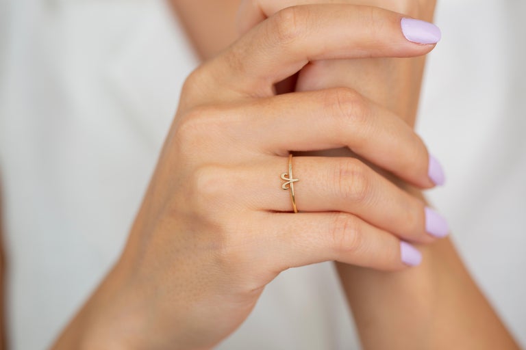 Customizable 14K Gold Aries Zodiac Ring, Aries Sign Zodiac Ring For ...