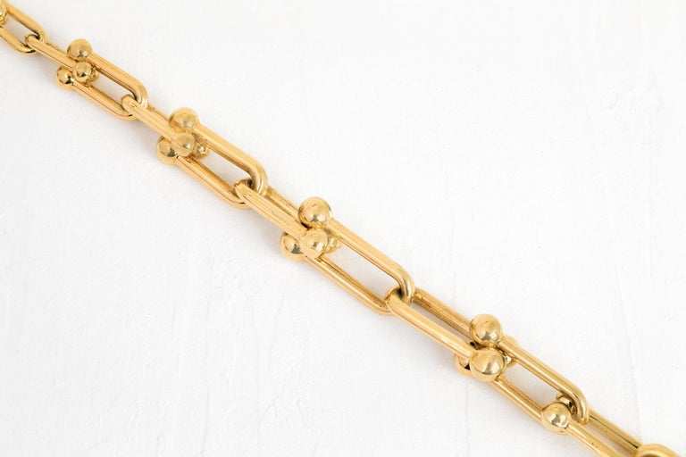 14k Gold Bracelet Tiffany Model Modern Bracelet For Sale at 1stDibs