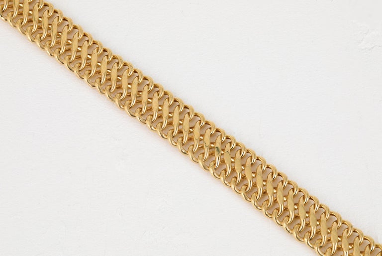 14k Gold Bracelet Vienna Chain Model Bracelet For Sale at 1stDibs