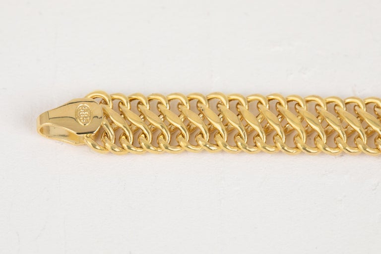 14k Gold Bracelet Vienna Chain Model Bracelet For Sale at 1stDibs