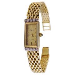 Ladies 14 Karat Gold and Diamond Andre Cheval Wristwatch For Sale at ...