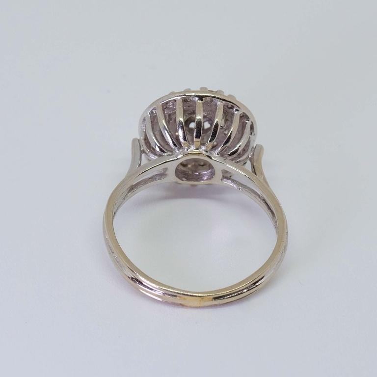 14K Gold Diamond Ring For Sale at 1stDibs