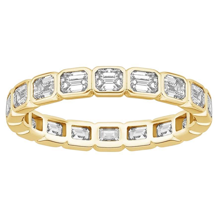 Customizable 14k Gold Eternity Band Bezel Set Ring For Sale at 1stDibs