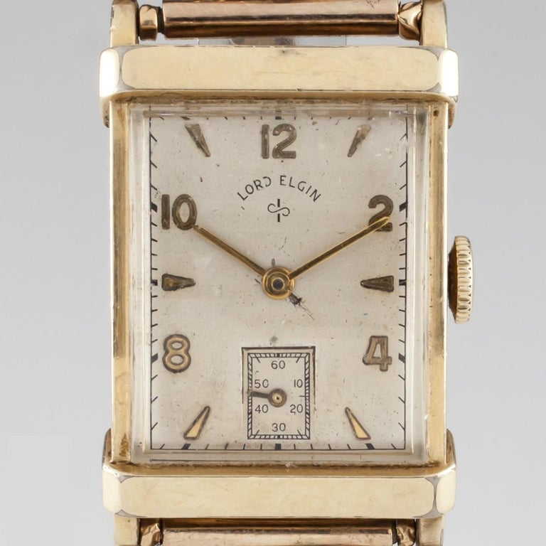 14k Gold-Filled Lord Elgin Watch with Navajo 14k Gold handmade ...