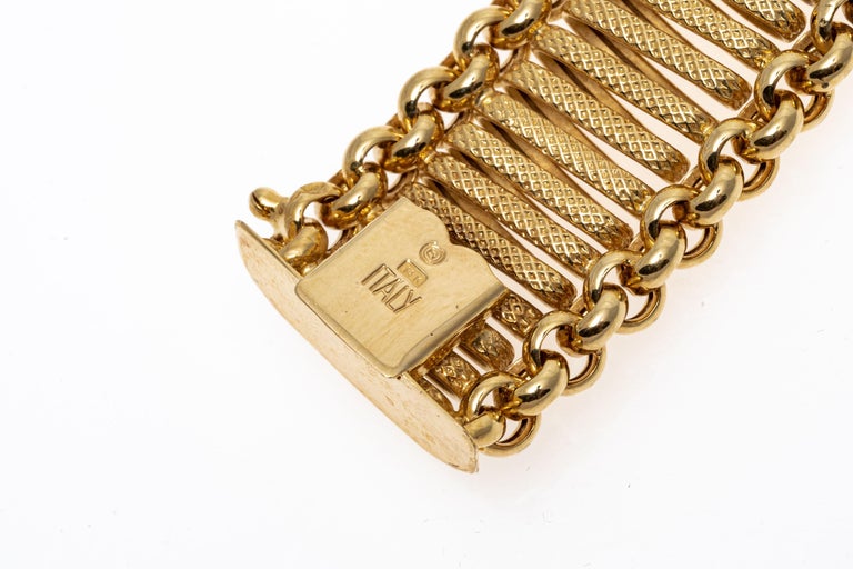 14K Gold Italian Bracelet at 1stDibs