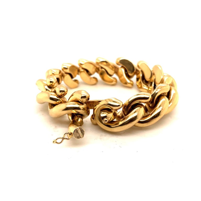 14 Karat Gold Italian Bracelet For Sale at 1stDibs | 14k italy bracelet