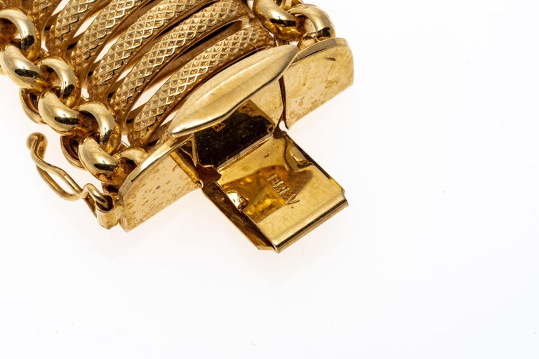 14K Gold Italian Bracelet at 1stDibs