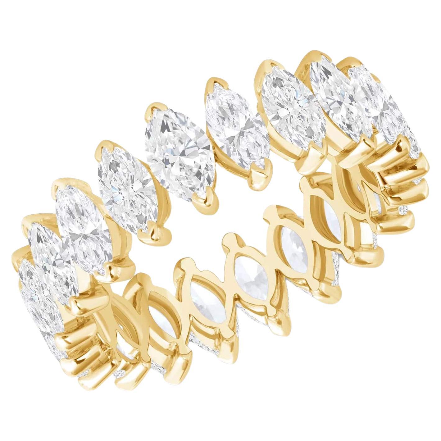 Customizable 14k Gold Eternity Band Bezel Set Ring For Sale at 1stDibs