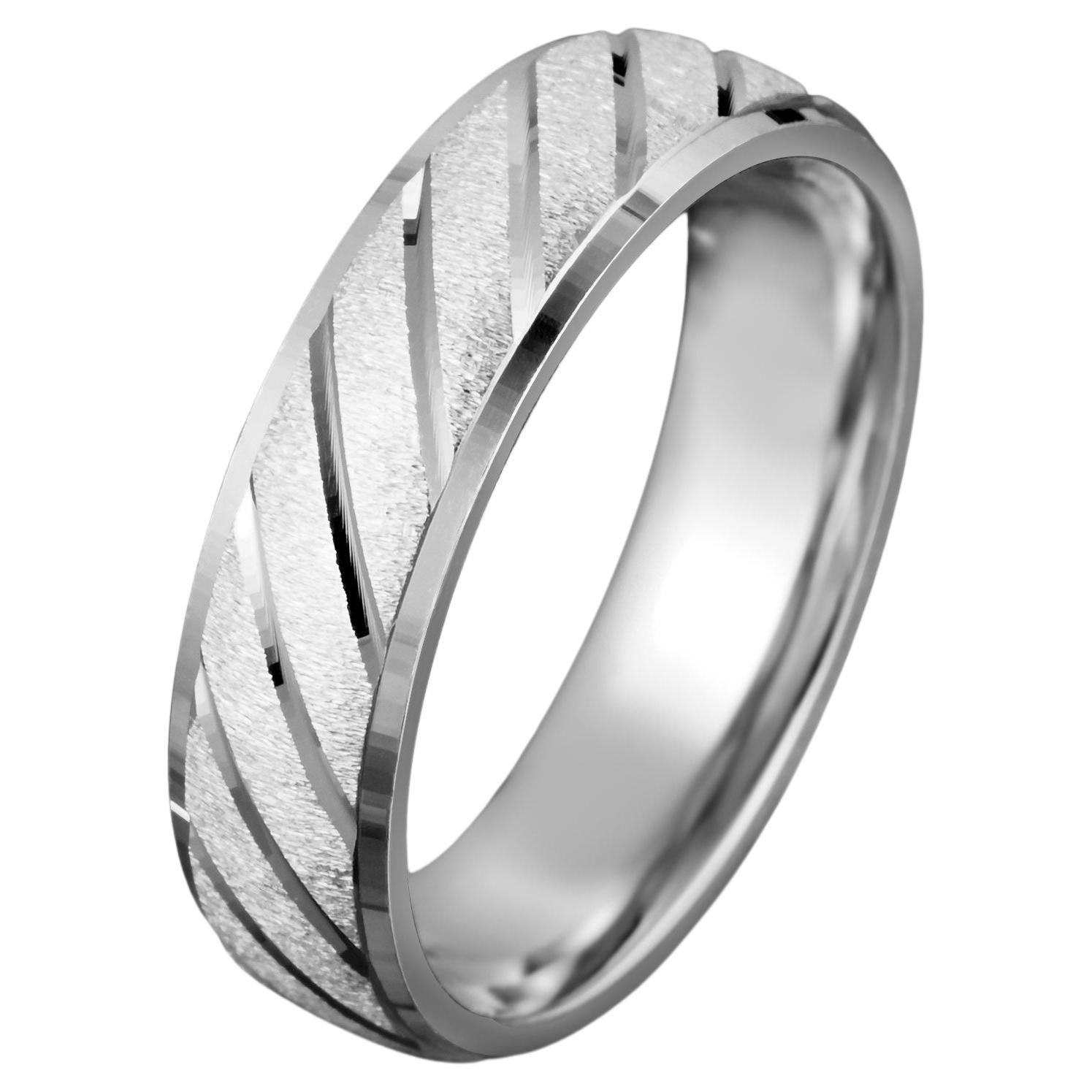 Customizable 14k Gold Mens Wedding Band, Greek Key Ring, Solid Gold ...