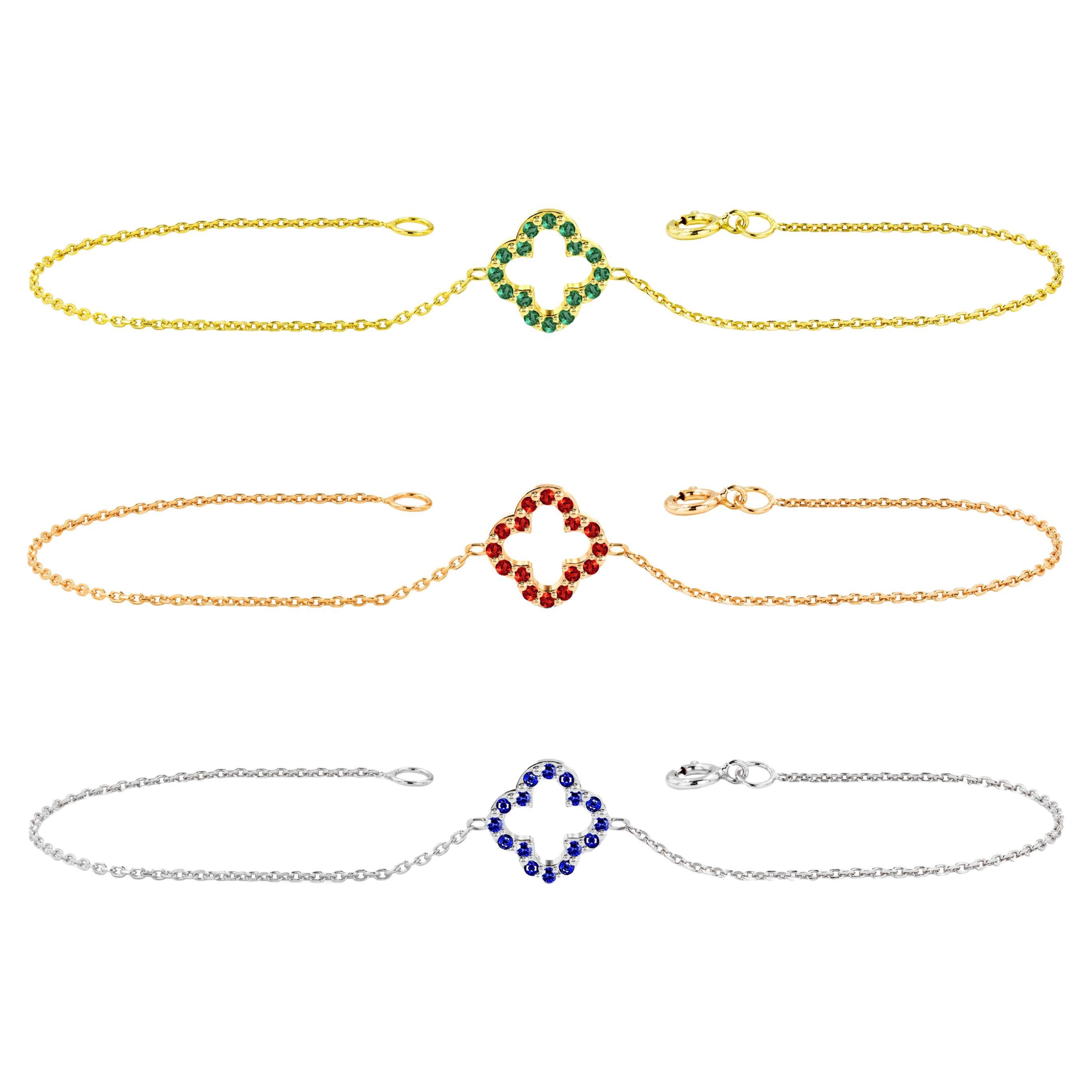 19th Century Four Precious Stones Bracelet "Emmanuel" Made in 1883 For ...
