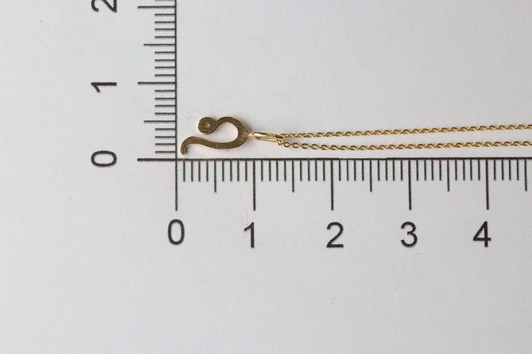 14k Gold Necklace Leo Sign Symbol Zodiac Collection Necklace For Sale ...