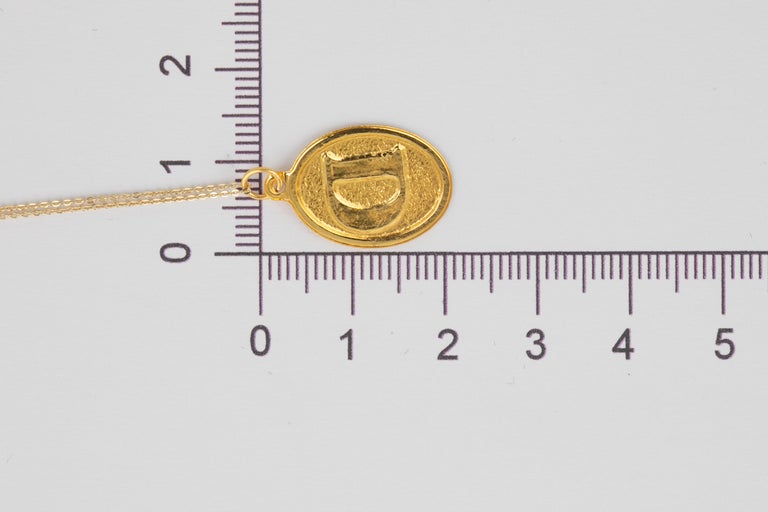 14k Gold Necklaces, Letter Necklace Models, Letter D Gold Necklace-Gift ...