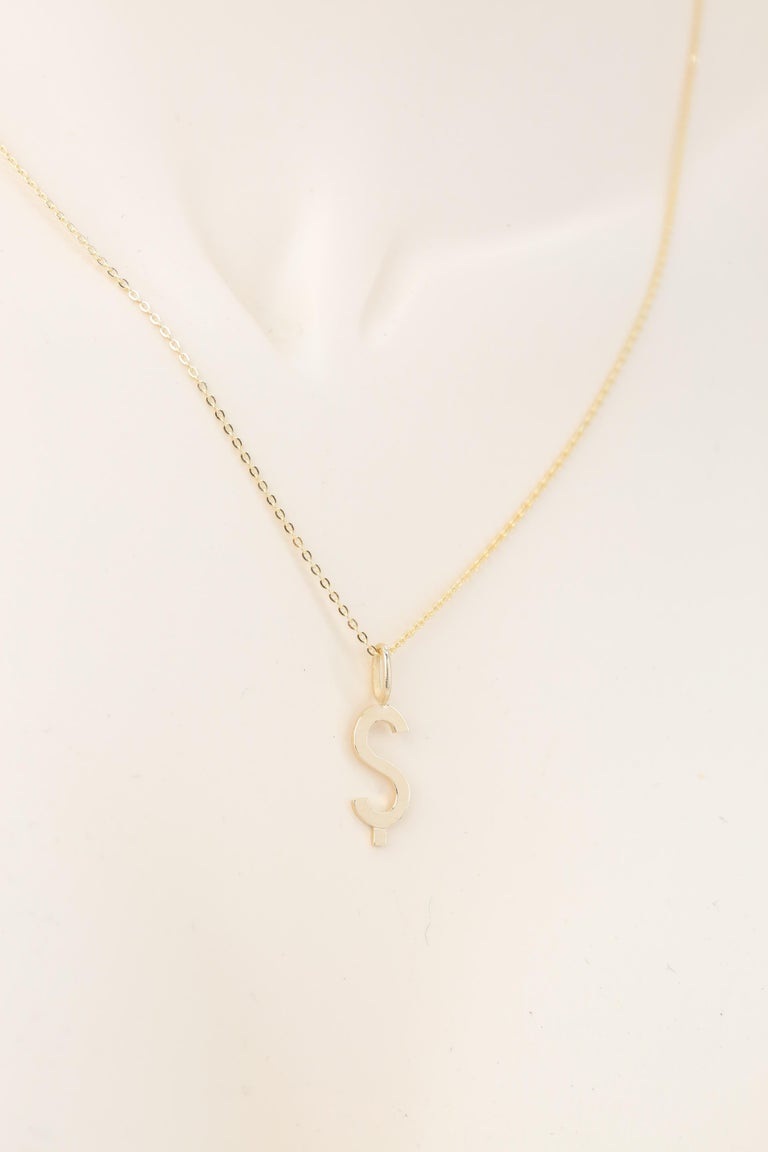 14k Gold Necklaces, Letter Necklace Models, Letter Ş Gold Necklace-Gift ...