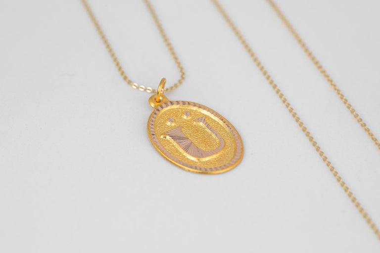 14k Gold Necklaces, Letter Necklace Models, Letter T Gold Necklace-Gift ...
