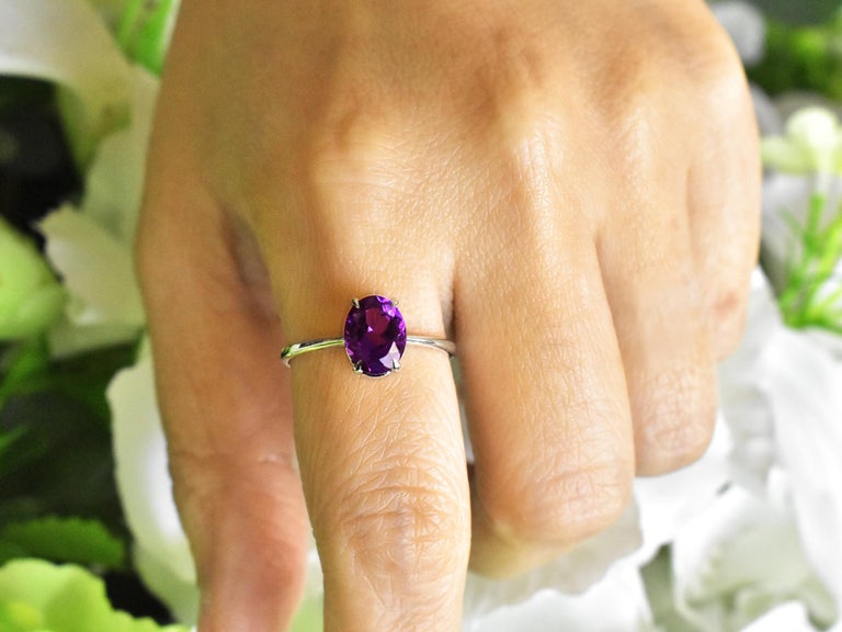 Customizable 14k Gold Oval Gemstone 9x7 mm Oval Cut Gemstone Ring ...