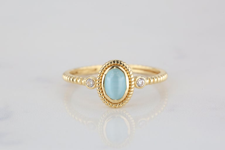 Customizable 14k Gold Ring, Daily Gold Jewelry, Gift Rings, Combined ...