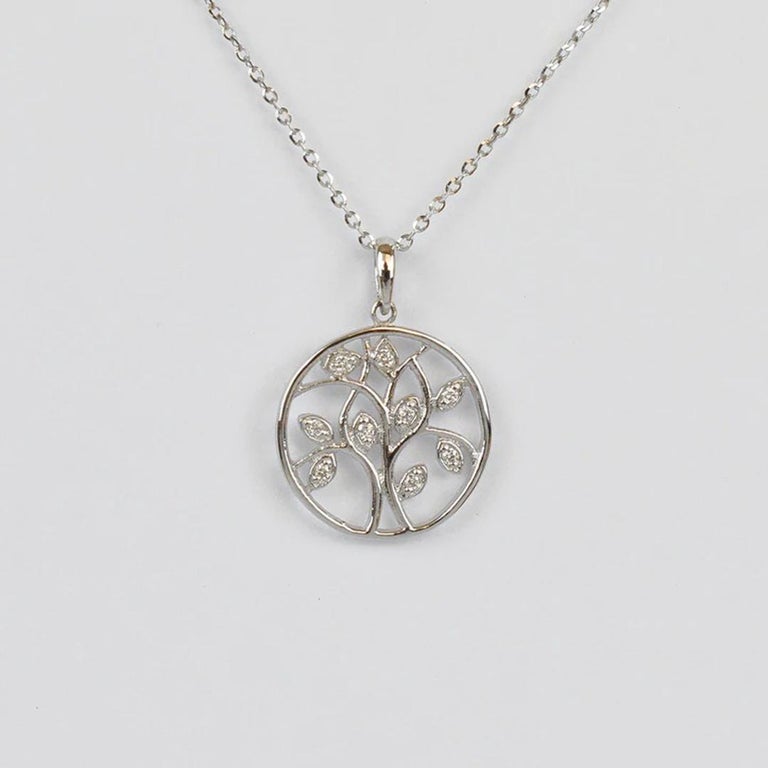 14k Gold Tree of Life Pendent with Diamond Spiritual Pendant For Sale ...