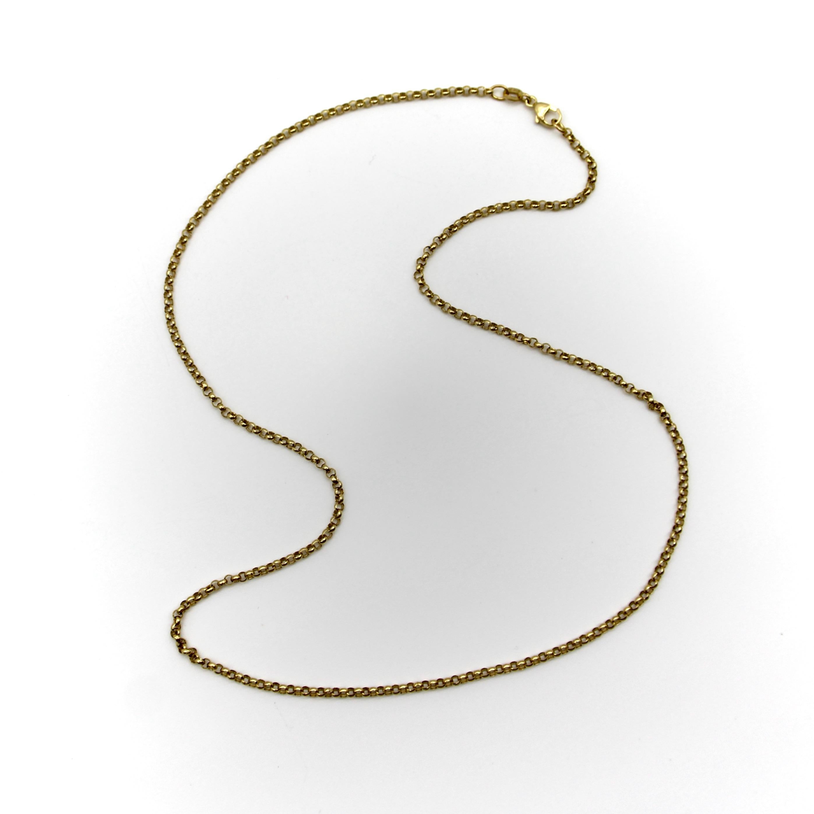 14k Gold Vintage Italian Belcher Link Chain For Sale at 1stDibs