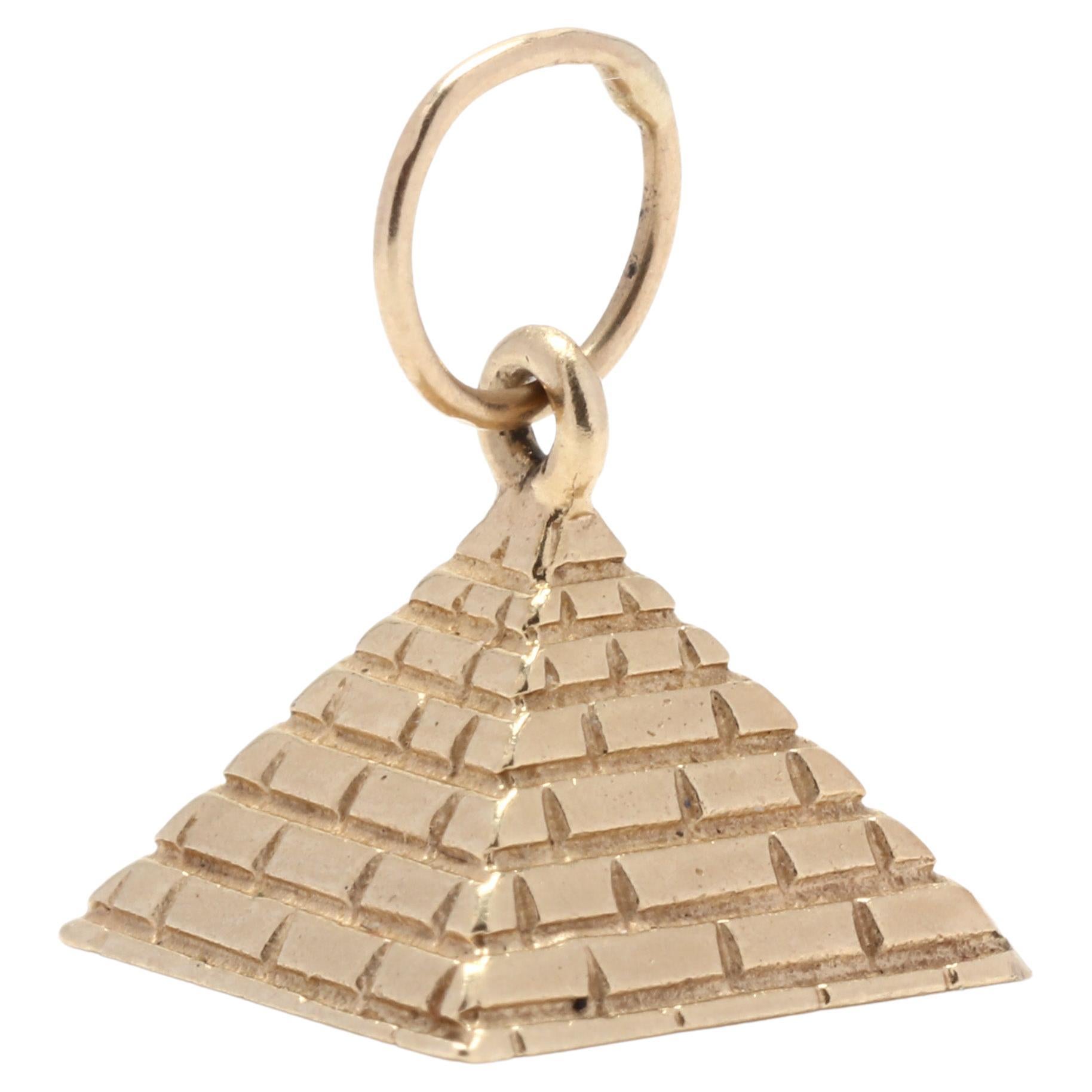 14K Yellow Gold Thimble Charm at 1stDibs